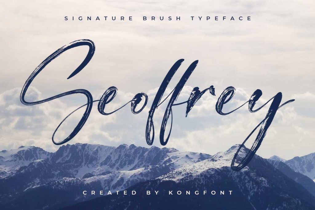 Geoffrey Signature Font - Font Kong