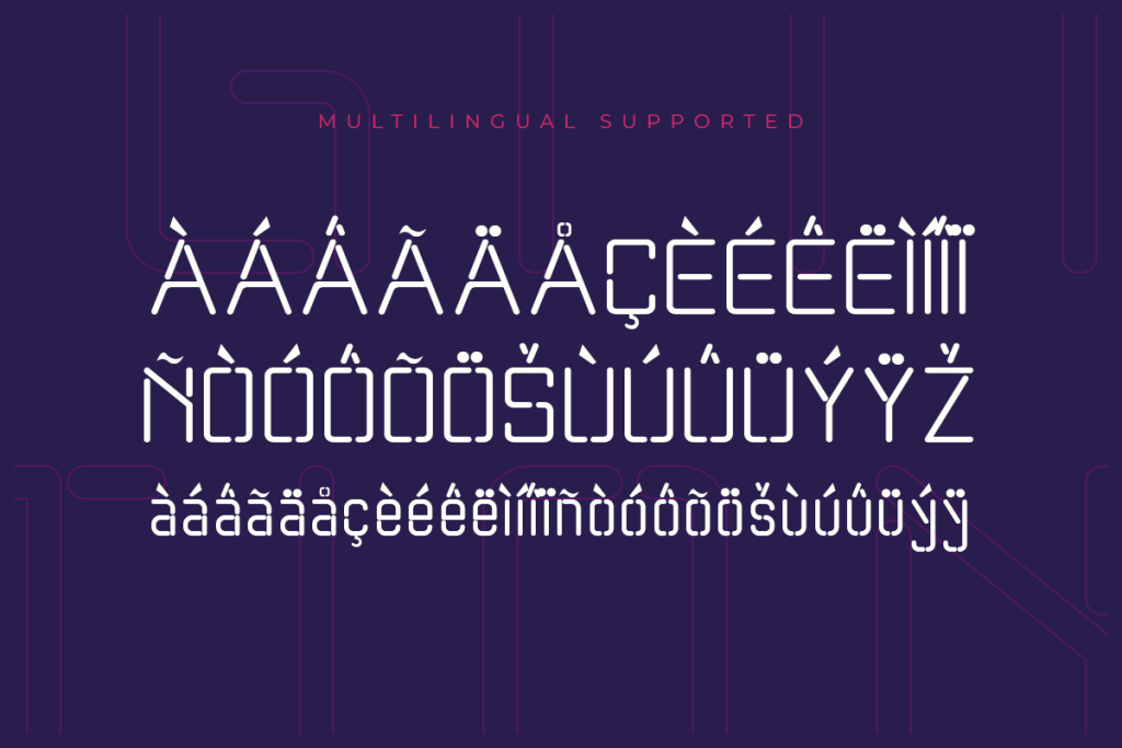 Digitization Modern Futuristic Font - Font Kong