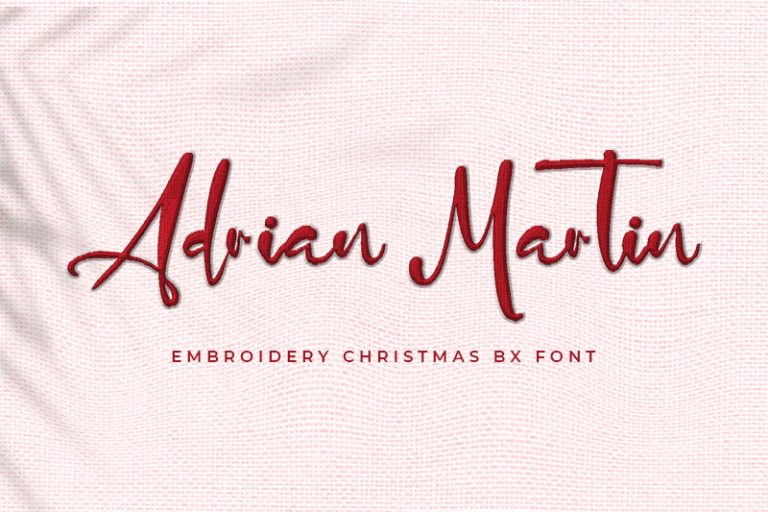 Adrian Martin Embroidery Font, Embroidery Bx Font, Embroidery Script Font, Adrian Martin Font ...