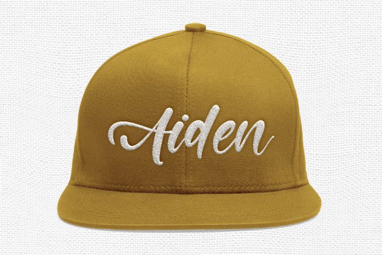 Artistic Calligraphy Embroidery Font, Embroidery Handwritten Script ...