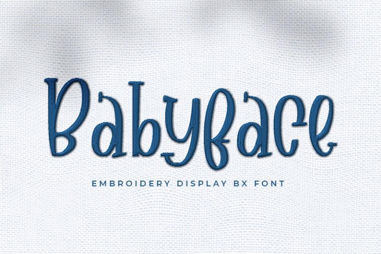 Babyface Embroidery Font, Embroidery Kids Font, Bx Embroidery Fonts ...
