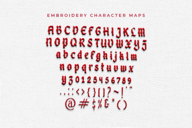 Black Note Embroidery Font, Bx Embroidery Fonts, Embroidery Blackletter Font, Black Note Font ...