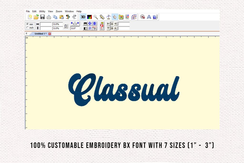 Classual Embroidery Font, Embroidery Script Font, Embroidery Bx Fonts ...