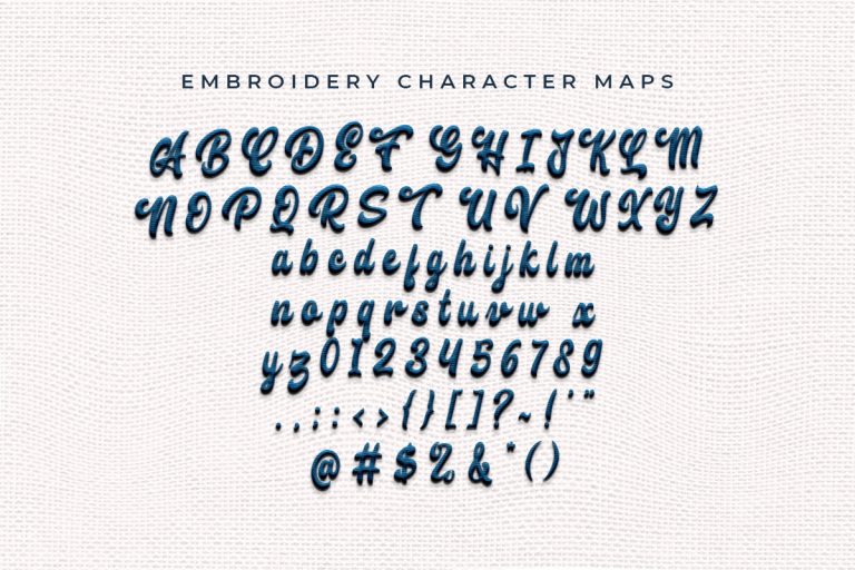 Classual Embroidery Font, Embroidery Script Font, Embroidery Bx Fonts ...