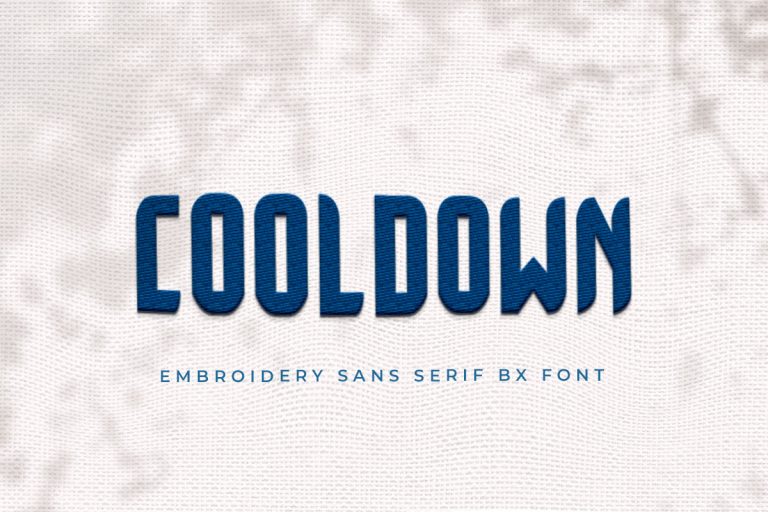 Cooldown Embroidery Font, Bx Embroidery Fonts, Embroidery Sans Serif ...