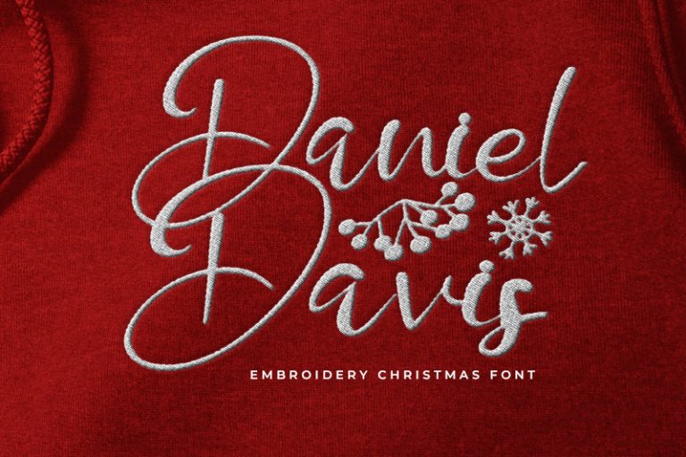 Daniel Davis Embroidery Font, Embroidery Bx Font, Embroidery Script ...