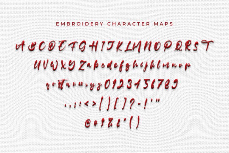 Pine Tree Embroidery Font, Embroidery Bx Font, Embroidery Script Font ...