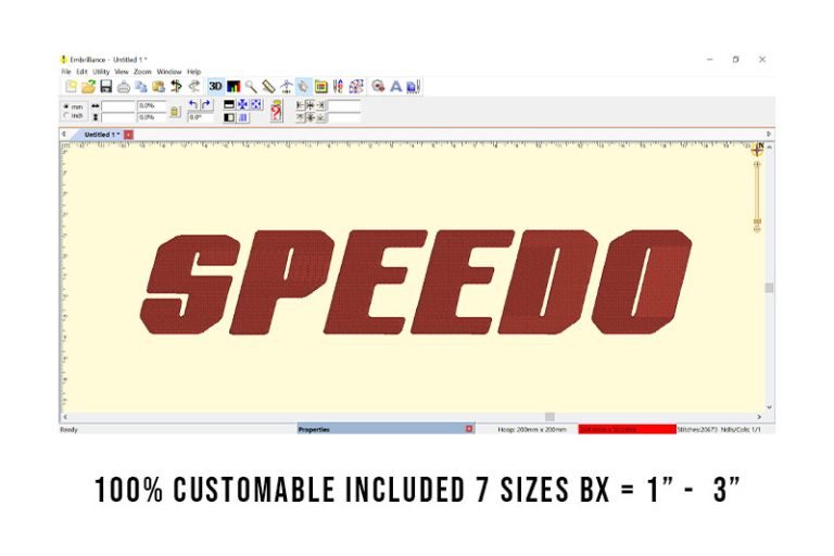 Speedo Embroidery Font, Embroidery Bx Font, Embroidery Sport Font ...