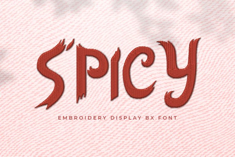 Spicy Embroidery Font, Embroidery Kids Font, Bx Embroidery Fonts ...