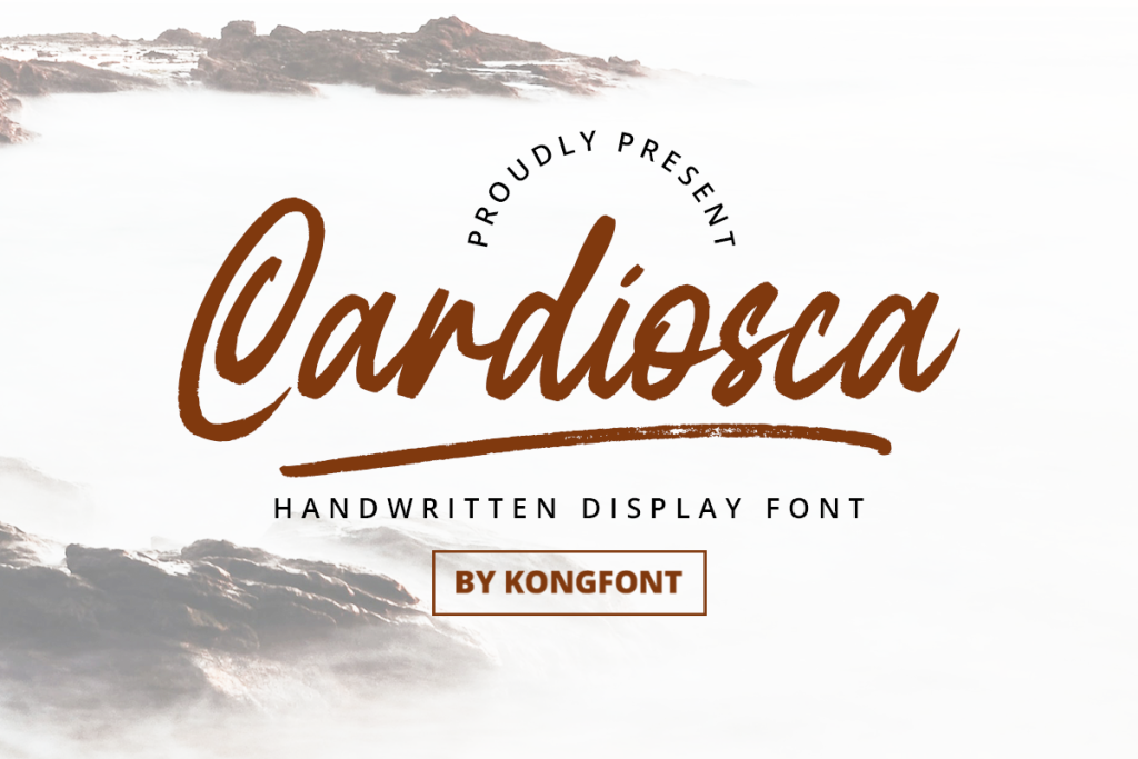 Cardiosca Modern Handwritten Font - Font Kong