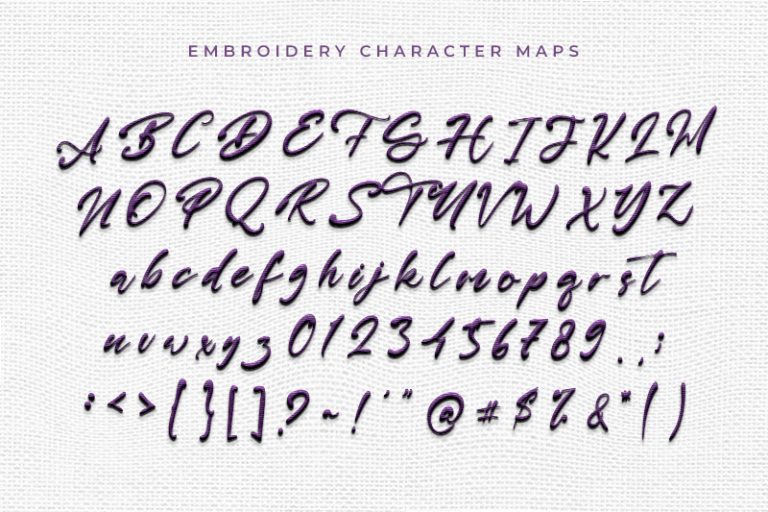 Mario Emma Embroidery Font, Embroidery Script Font, Bx Embroidery Fonts ...