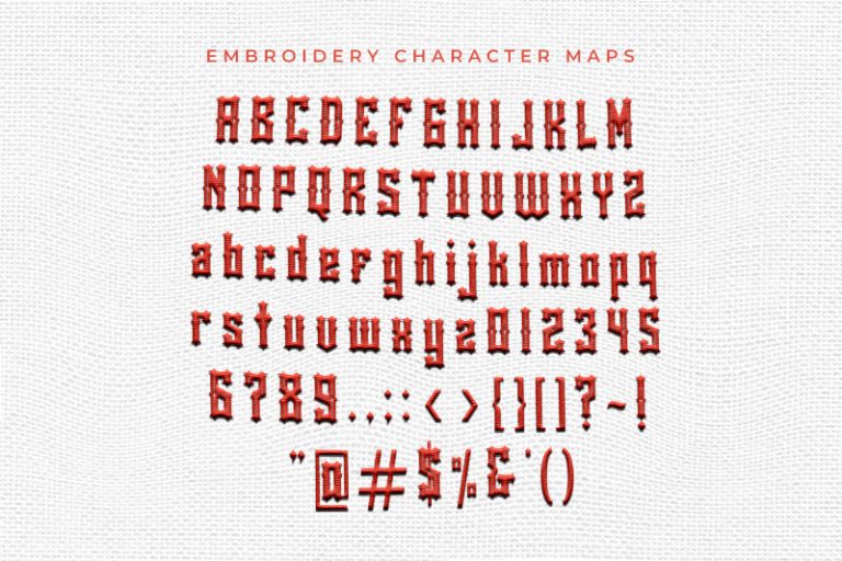 Rackles Embroidery Font, Bx Embroidery Fonts, Embroidery Display Font ...