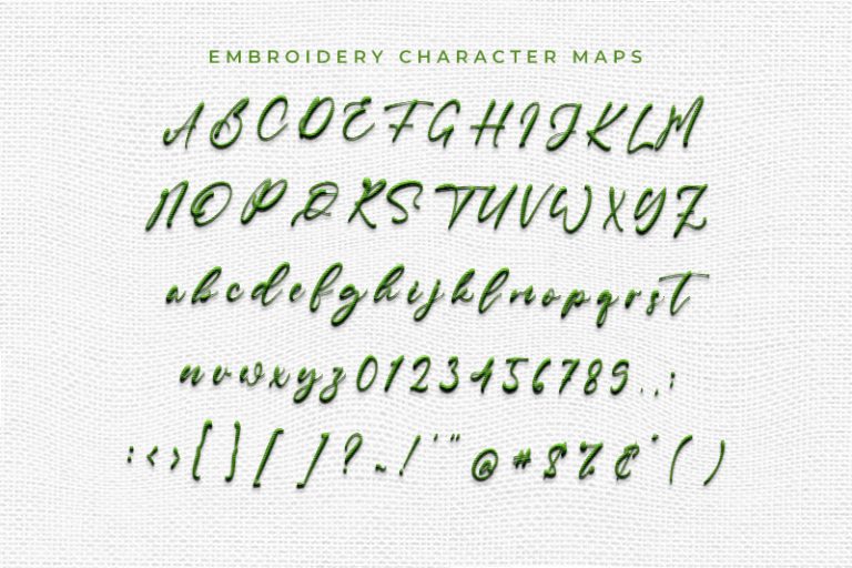 Sandra Rolley Embroidery Font, Embroidery Script Font, Bx Embroidery ...