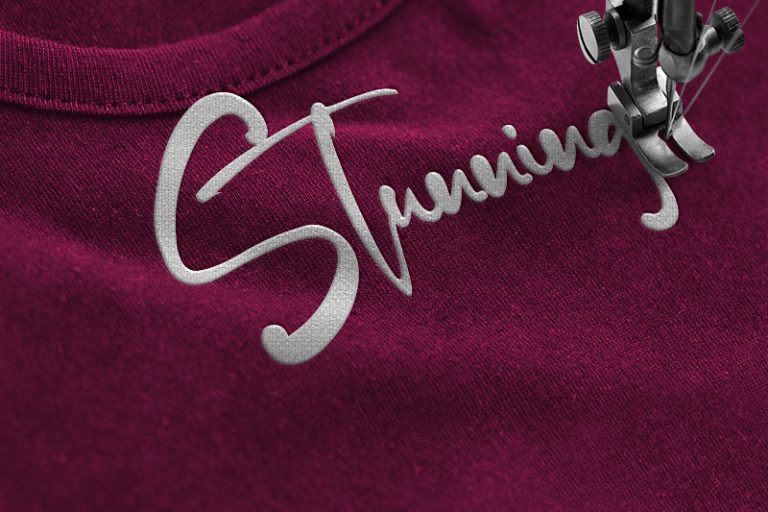 Sleepy Night Embroidery Font, Embroidery Handwritten Script Font, Bx ...