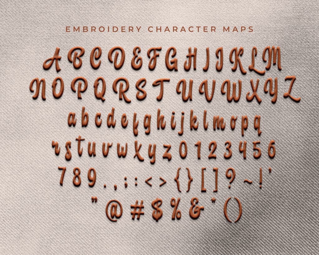 Backstranger Embroidery Font, Embroidery Handwriting Font, Retro ...