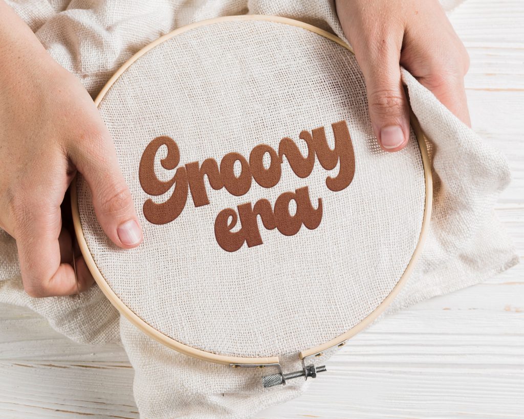Balbaleo Embroidery Font, Embroidery Handwriting Font, Retro Embroidery ...