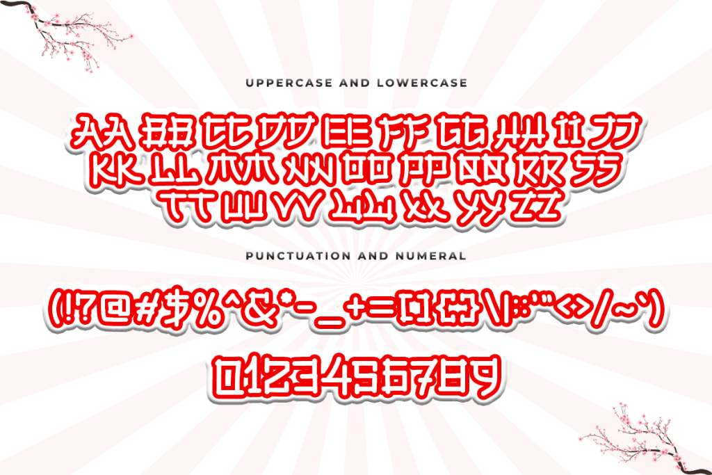 Japan Kimono Modern Japanese Font - Font Kong