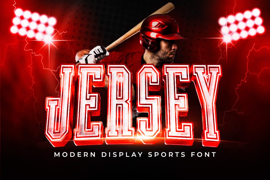Jersey Modern Sport Font - Font Kong