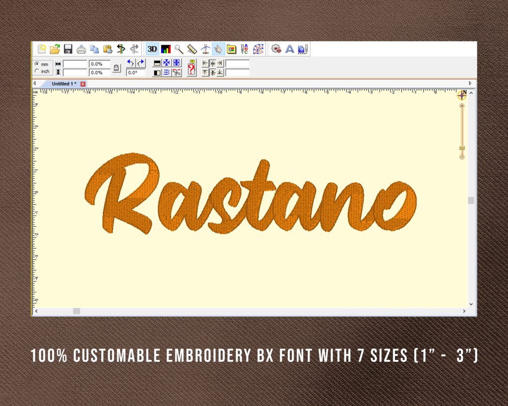 Rastano Embroidery Font, Embroidery Retro Font, Modern Embroidery Fonts ...