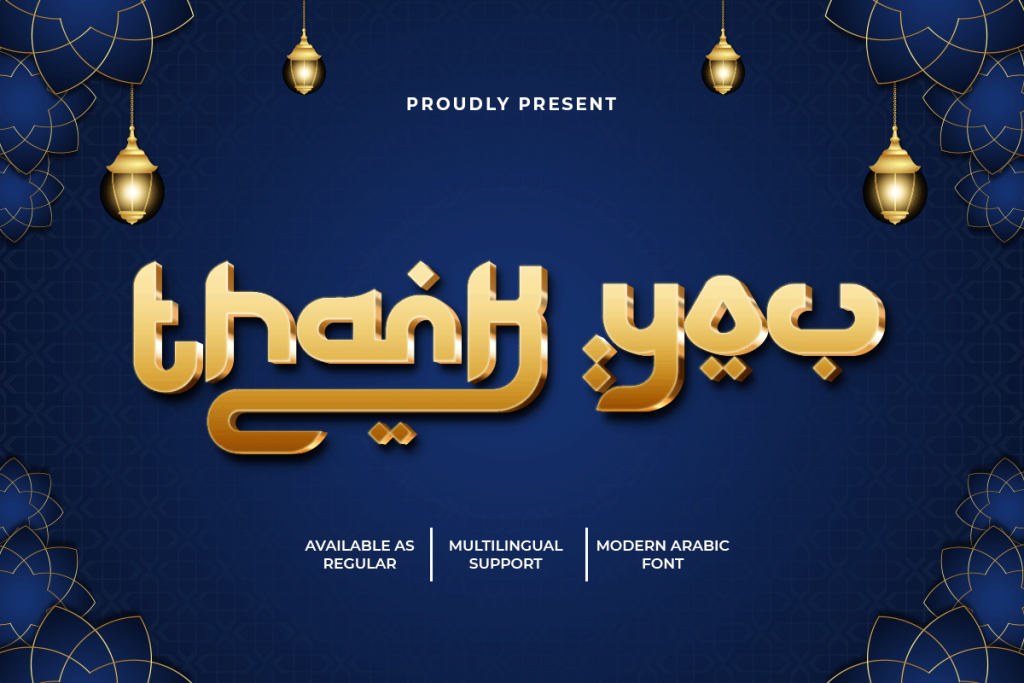 Barakallah Modern Arabic Font - Font Kong