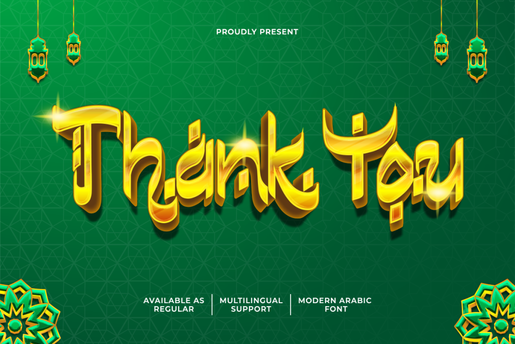 Bismillah Modern Arabic Font - Font Kong