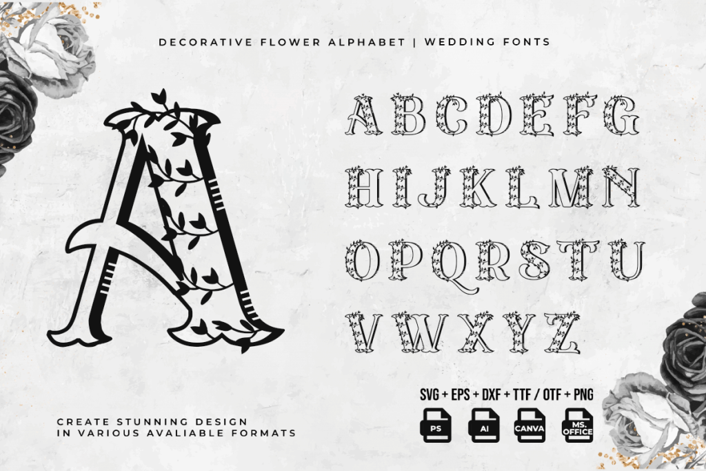 Modern Decorative Eastwood Alphabet - Font Kong