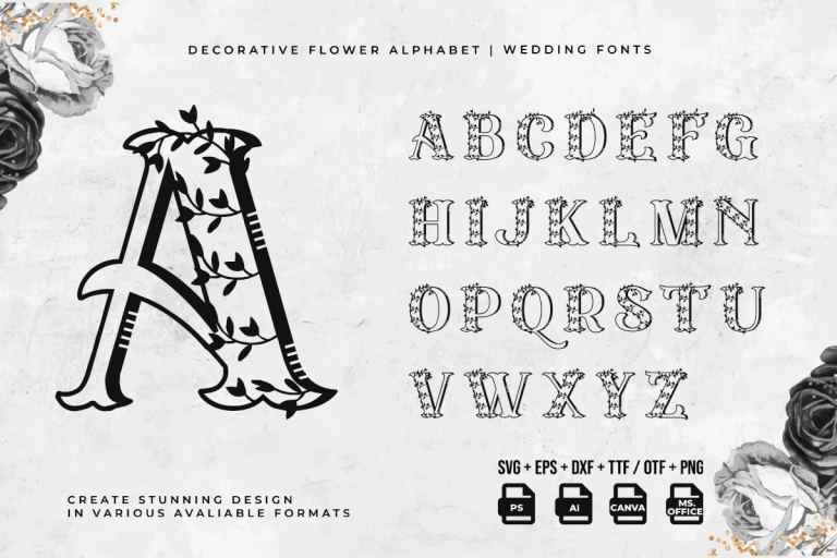 Modern Decorative Eastwood Alphabet - Font Kong