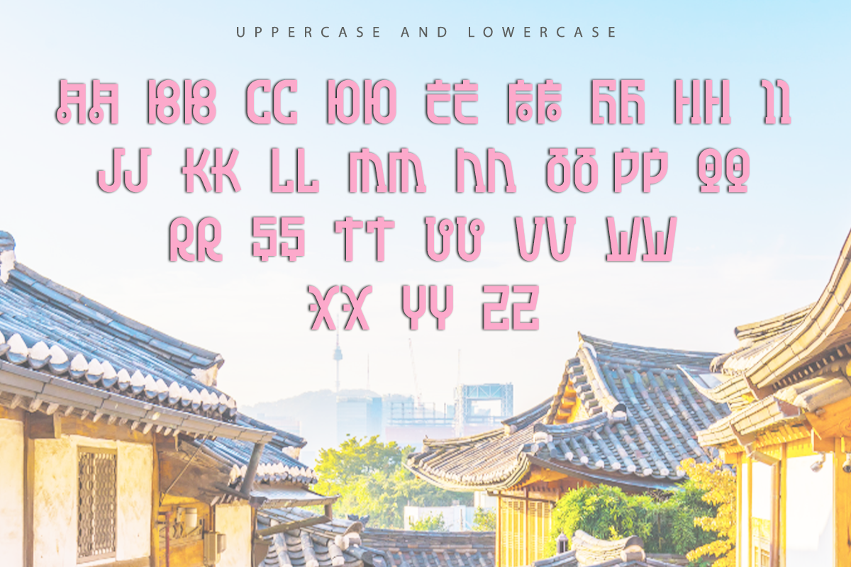 Saranghaeyo Modern Korean Font - Font Kong