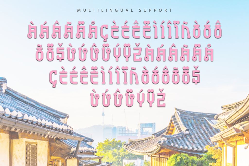 Saranghaeyo Modern Korean Font - Font Kong