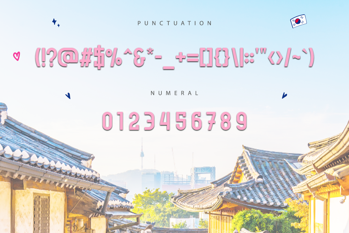 Saranghaeyo Modern Korean Font - Font Kong