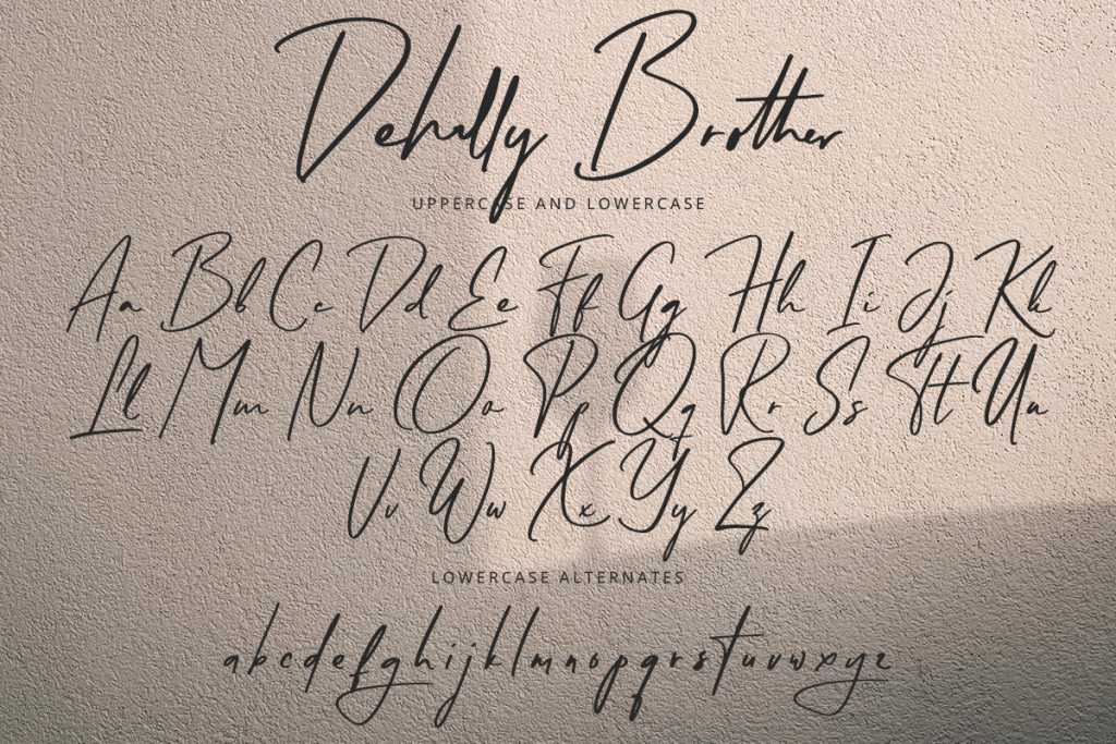 Dehally Brother Classy Script Font - Font Kong