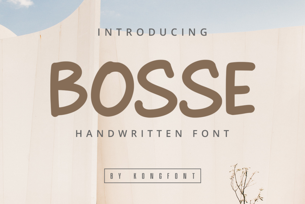 Bosse Modern Display Kids Font - Font Kong