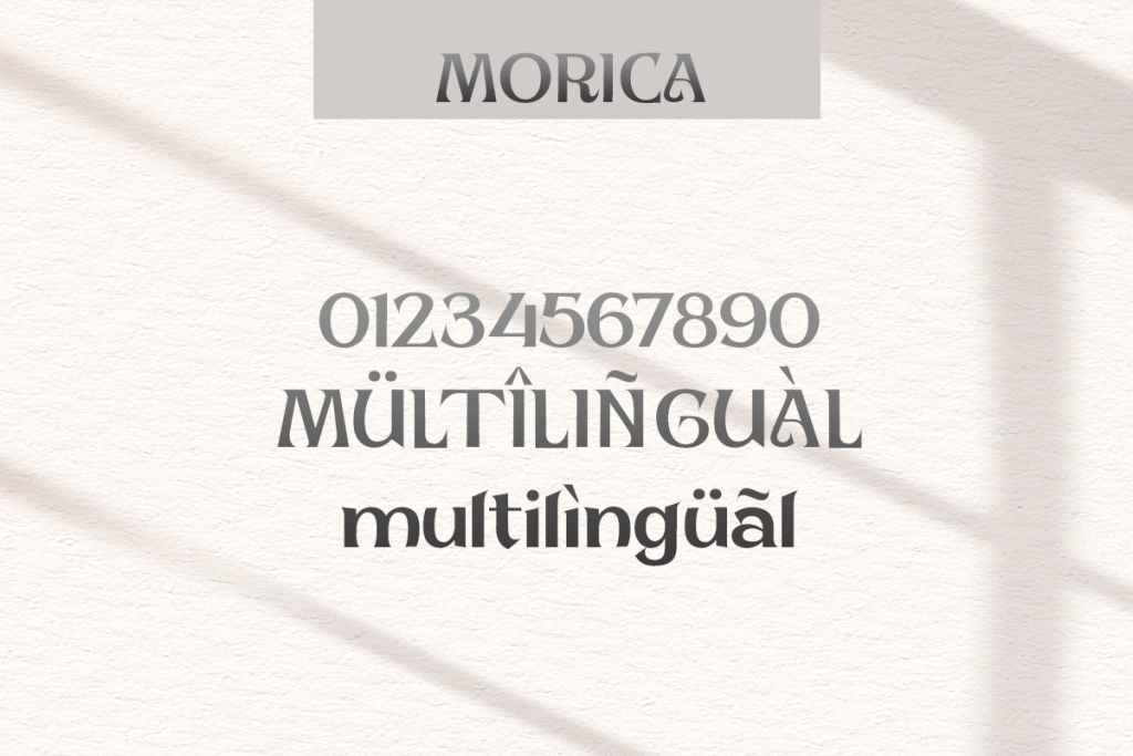Morica Modern Serif Font - Font Kong