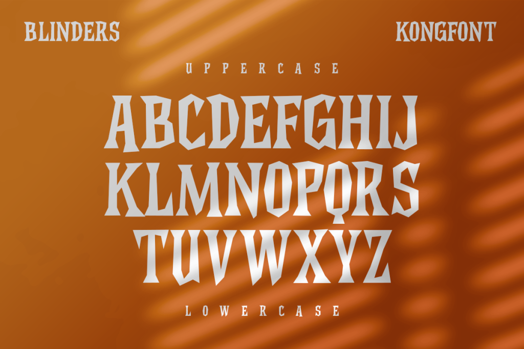 Blinders Modern Display Font - Font Kong