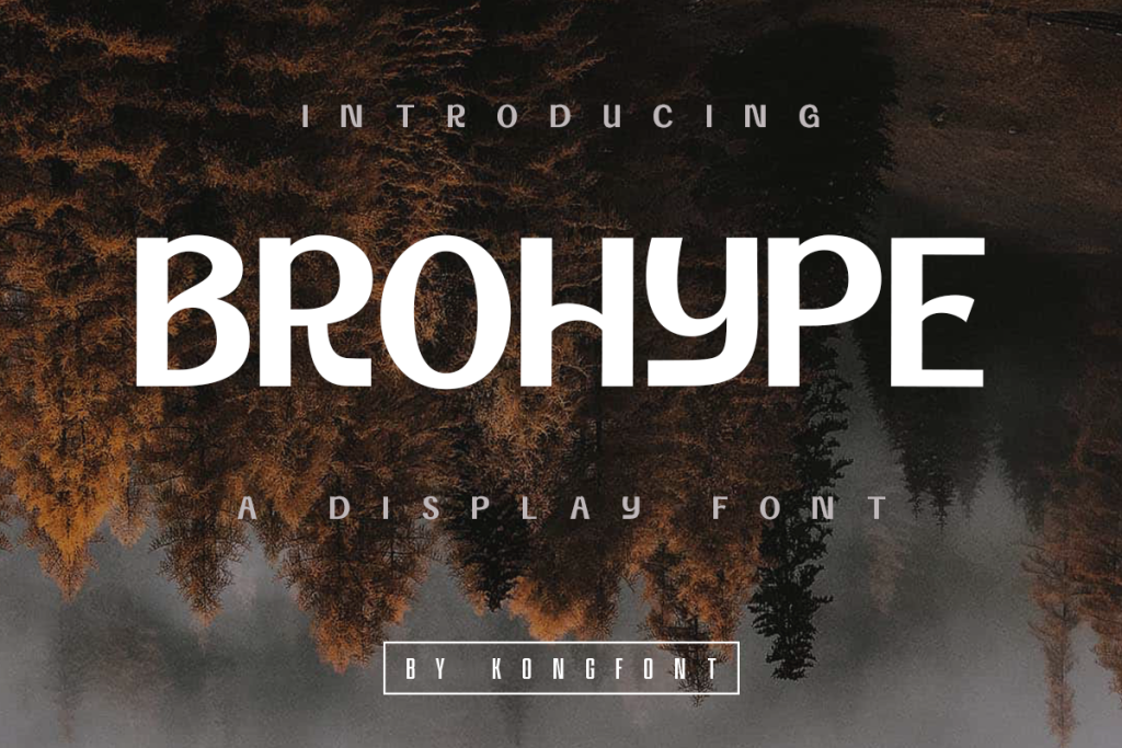Brohype Modern Display Font - Font Kong