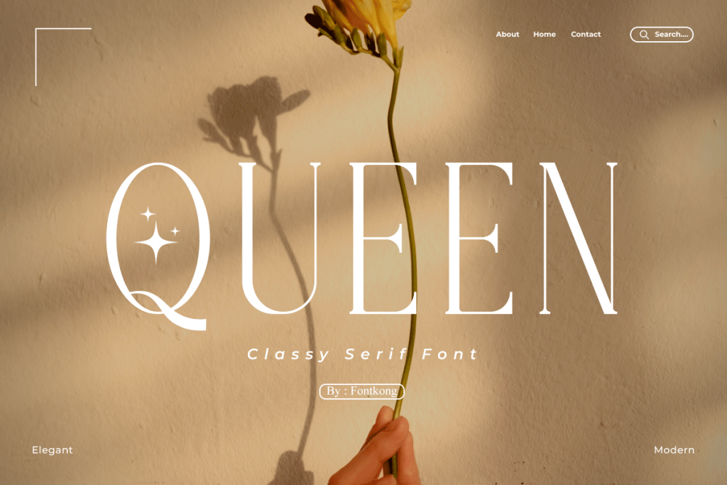 Queen Modern Classy Serif Font - Font Kong