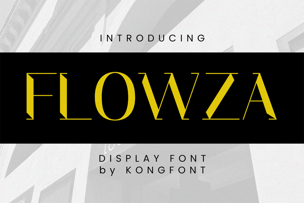Flowza Modern Classy Unique Sans Serif Font - Font Kong
