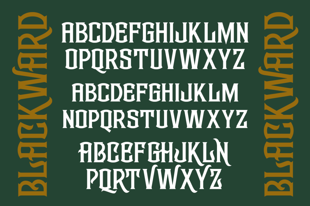 Blackward A Modern Display Font - Font Kong