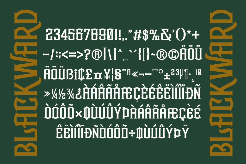 Blackward A Modern Display Font - Font Kong