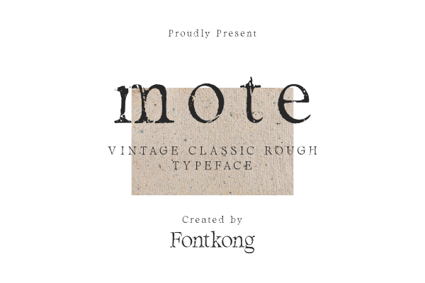 Mote A Modern Retro Font - Font Kong
